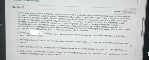 Solved 5 ﻿pointsQuestion 2024Evetin is experiencing | Chegg.com