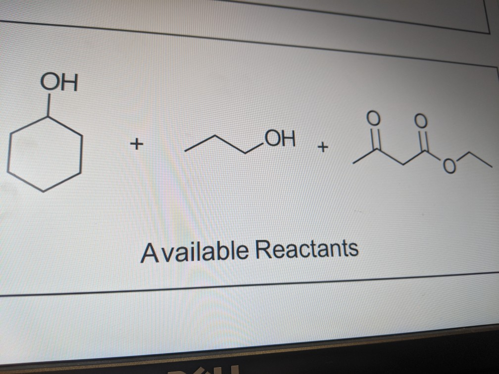 Solved Synthesis Target + OH Available Reactants | Chegg.com