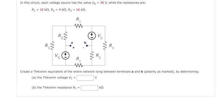 Solved In this circuit, each voltage source has the value | Chegg.com