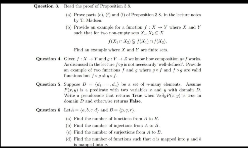 Solved estion 3. Read the proof of Proposition 3.8. (a) | Chegg.com