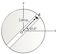 Solved A circular turntable rotates with a constant angular | Chegg.com