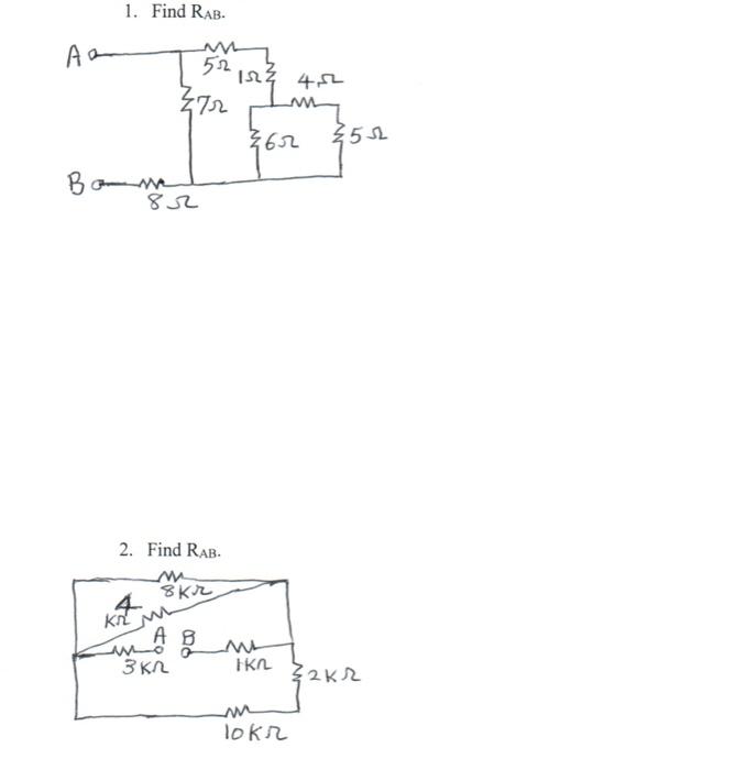 Solved AR 1. Find RAB. М 552 В оста 85 2. Find RAB. 8 кл ка | Chegg.com Solved AR 1. Find RAB. М 552 В оста 85 2. Find RAB. 8 кл ка | Chegg.com