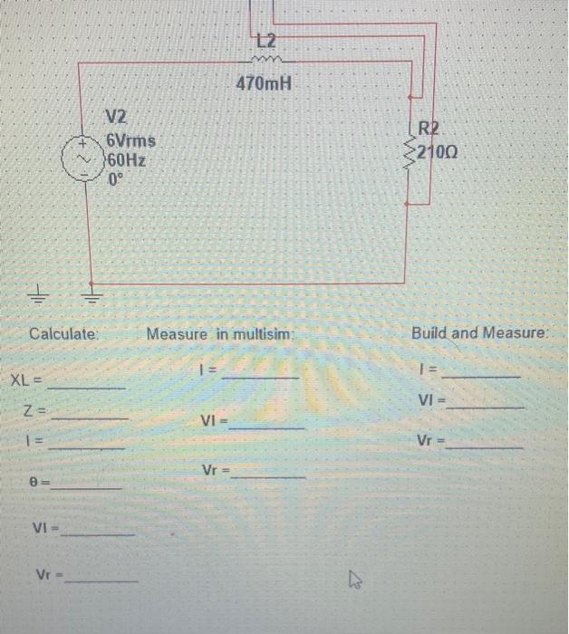 Solved Calculate: Measure 1, VI, and Vr in | Chegg.com