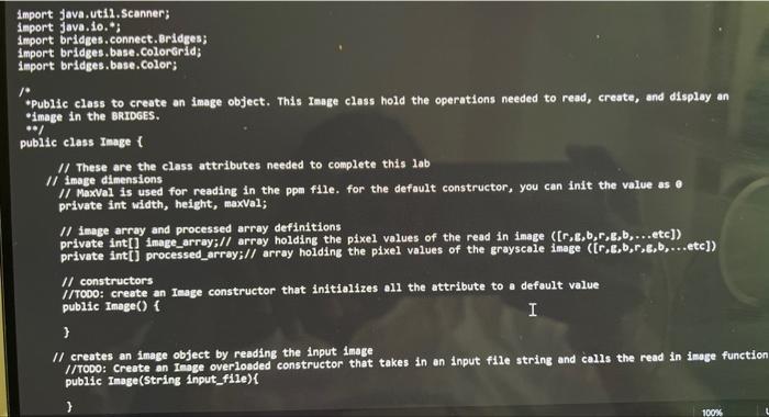 Solved 1/ accessors //TODO: get width accessor pub1ic int | Chegg.com