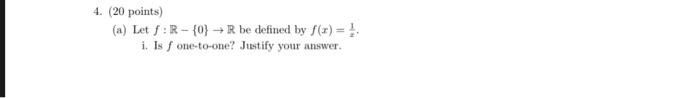 Solved ii. Is f onto? Justify your answer.(b) Let g:R×R→R×R | Chegg.com