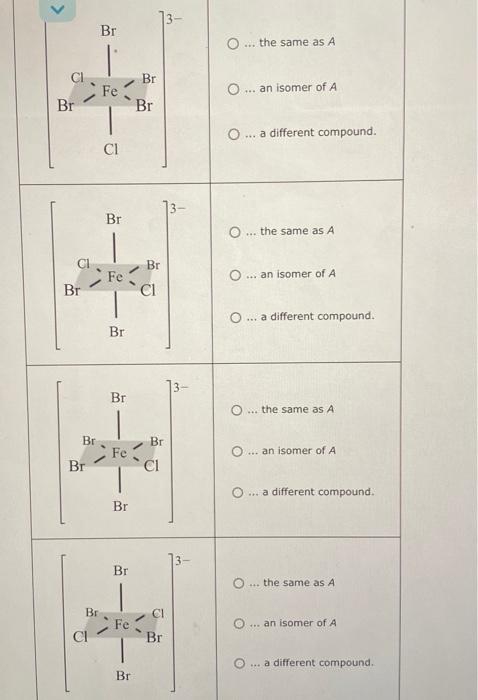 Solved Consider this metal complex: Complex A | Chegg.com