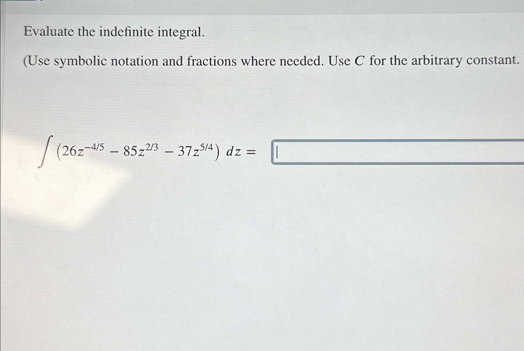 Solved Evaluate the indefinite integral.(Use symbolic | Chegg.com