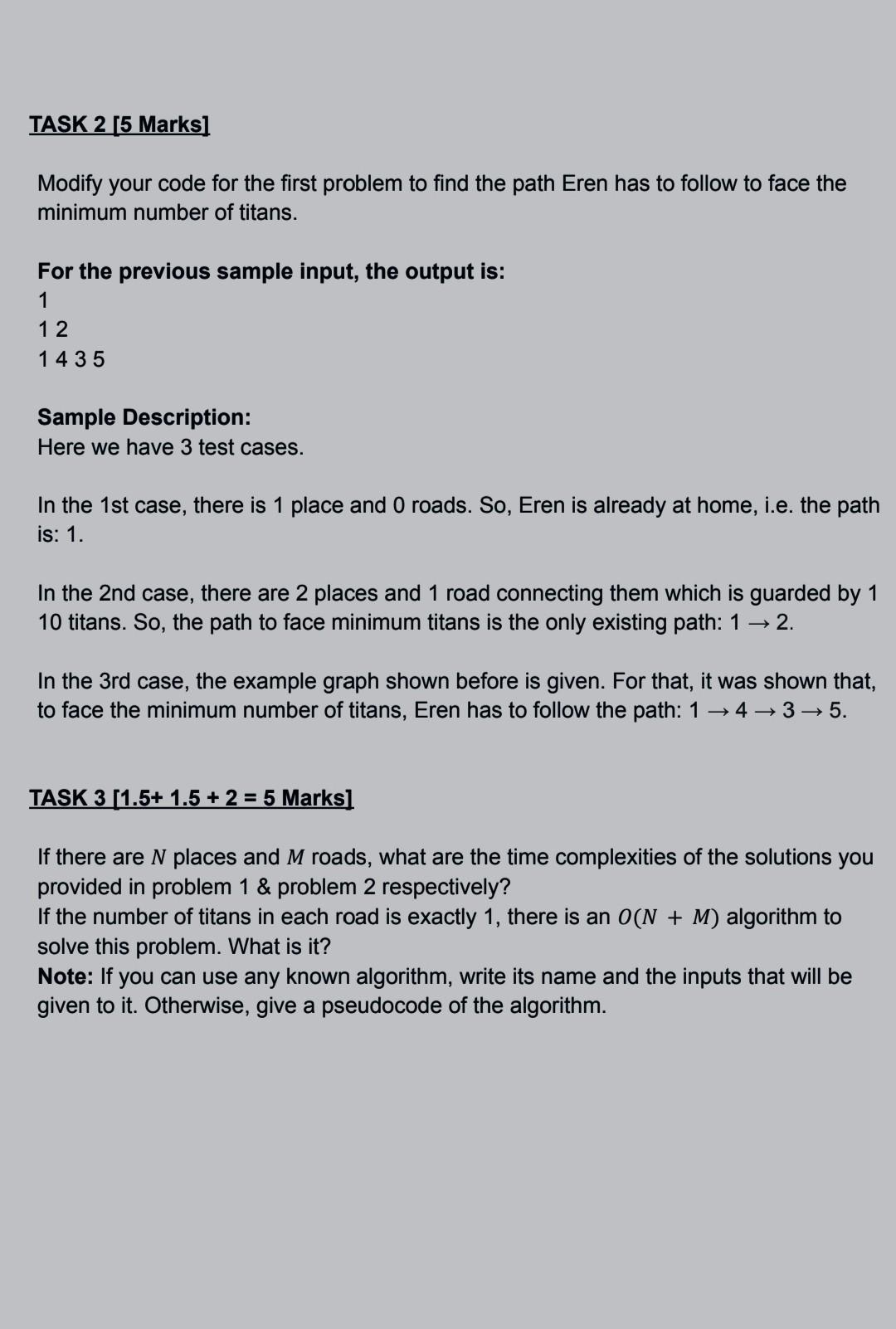 Solved TASK 1 [5 Marks] Oh No! Wall Maria is Breached! | Chegg.com