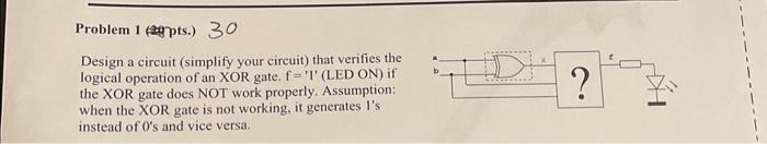 Solved Design a circuit (simplify your circuit) that | Chegg.com