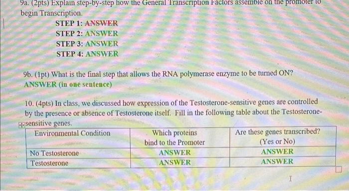 Solved begin Transcription. STEP 1: ANSWER STEP 2: ANSWER | Chegg.com