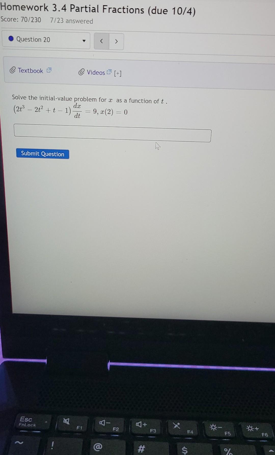 Solved Homework 3.4 Partial Fractions (due 10/4) Score: | Chegg.com