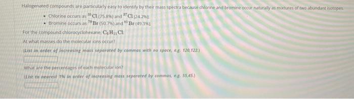 Solved Halogenated compounds are particularly easy to | Chegg.com