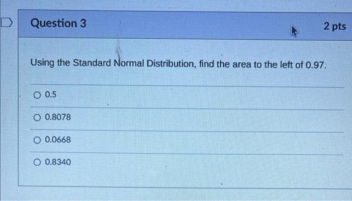 Solved Using the Standard Normal Distribution, find the area | Chegg.com