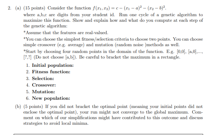 Solved (a) (15 ﻿points) ﻿Consider the function | Chegg.com