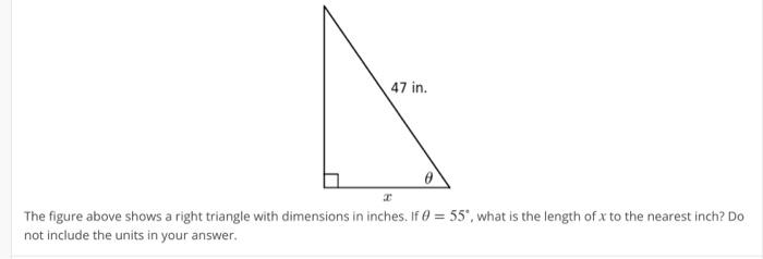 Solved The figure above shows a right triangle with | Chegg.com