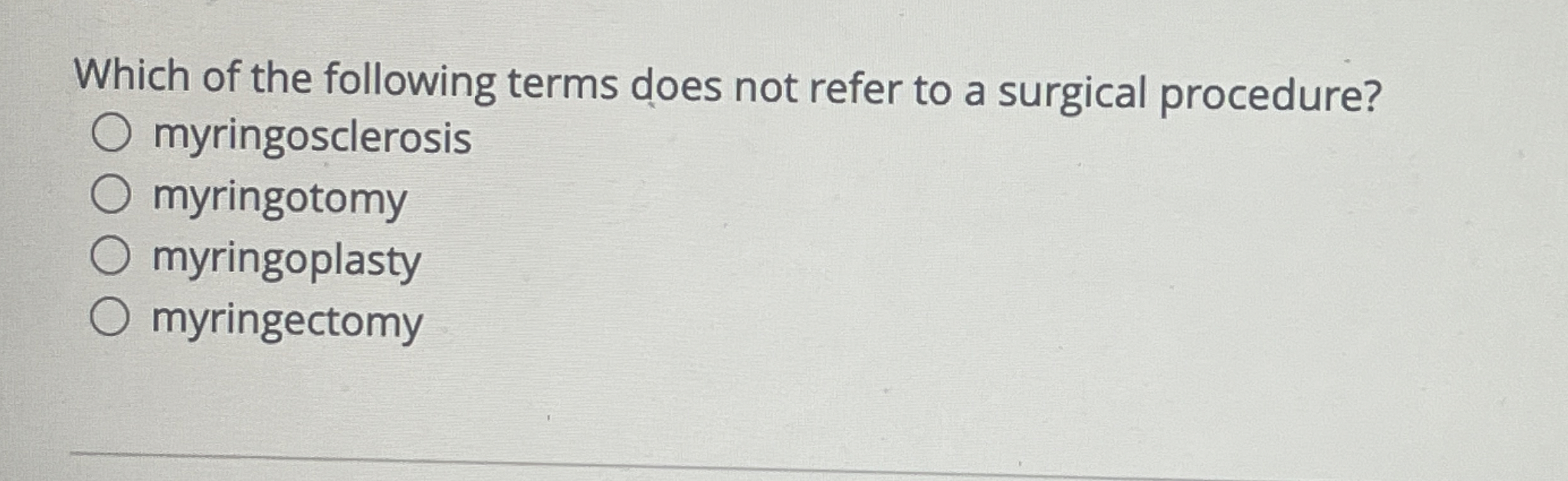 Solved Which of the following terms does not refer to a | Chegg.com
