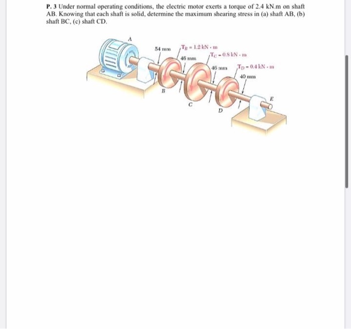Solved P. 3 Under normal operating conditions, the electric | Chegg.com