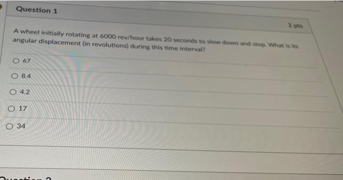 Solved A wheel initially rotating at 6000 rev/hour takes 20 | Chegg.com