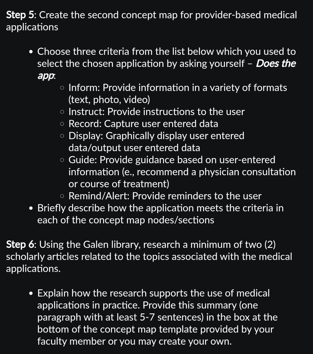 Solved Step 5: Create the second concept map for | Chegg.com