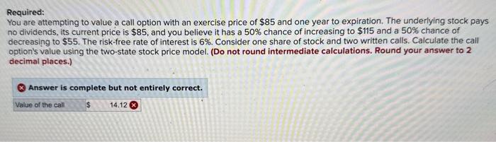 Solved Required: You are attempting to value a call option | Chegg.com