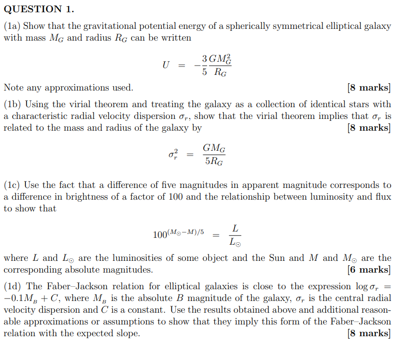 Solved QUESTION 1.(1a) ﻿Show that the gravitational | Chegg.com