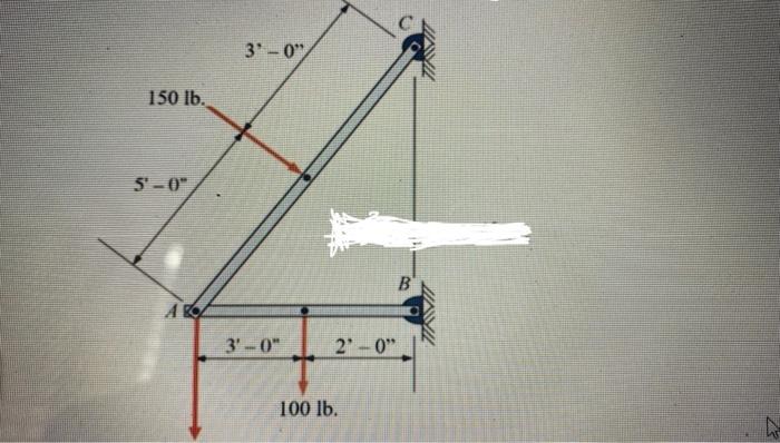 Solved Solve for the pin reactions forces at A, B and C. | Chegg.com