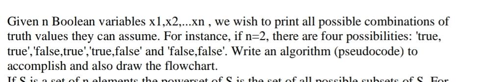 Solved Given n ﻿Boolean variables x1,x2,dotsxn, we wish to | Chegg.com