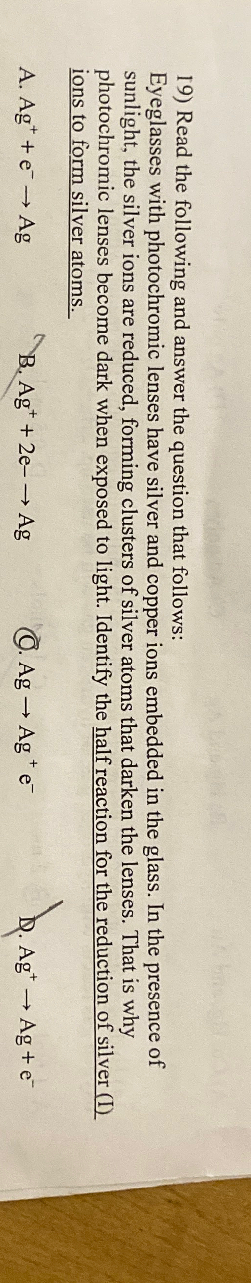 Solved Read the following and answer the question that | Chegg.com