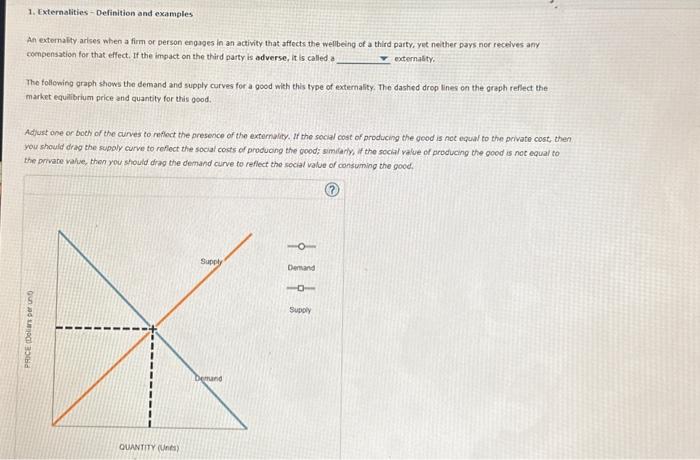 Solved 1. Externalities-Definition and examples An | Chegg.com