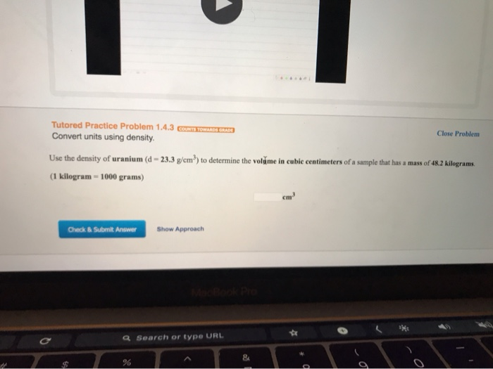 Solved Tutored Practice Problem 1.4.3 COM Convert units | Chegg.com