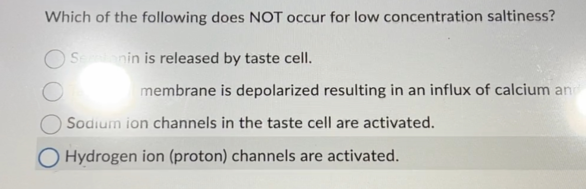 Solved Which of the following does NOT occur for low | Chegg.com