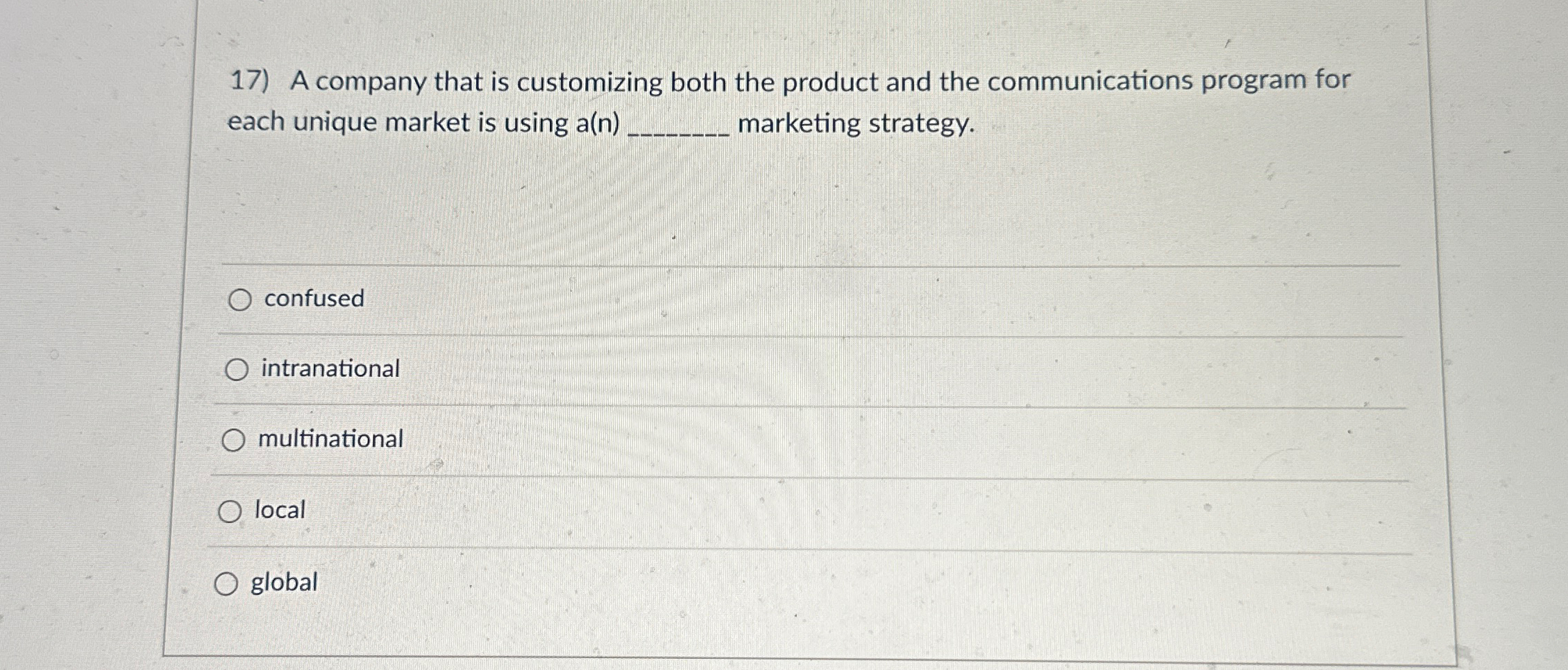 Solved A company that is customizing both the product and | Chegg.com