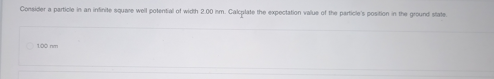 Solved Consider a particle in an infinite square well | Chegg.com