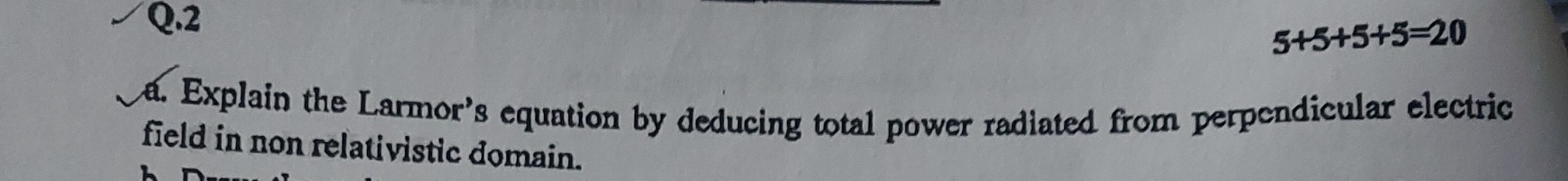 Solved a. ﻿Explain the Larmor's equation by deducing total | Chegg.com