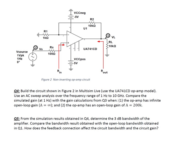 R2 up to a 100 R1 1k SRL @vs_RF 3100 UA741CD 1000 | Chegg.com