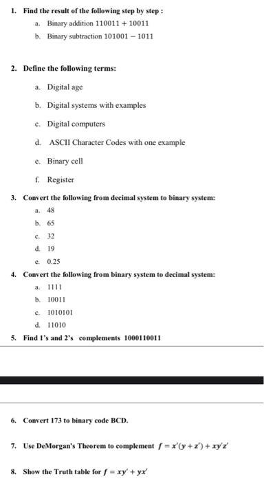 Solved Please, I want to solve all the paragraphs with a | Chegg.com
