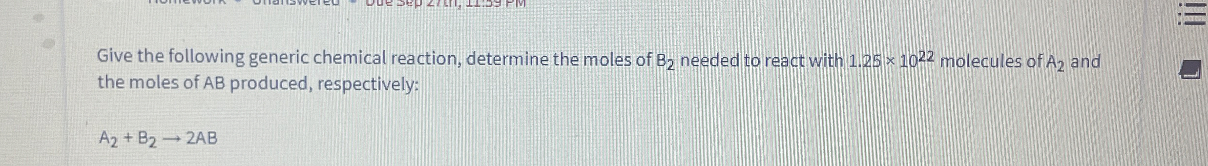 Solved Give the following generic chemical reaction, | Chegg.com
