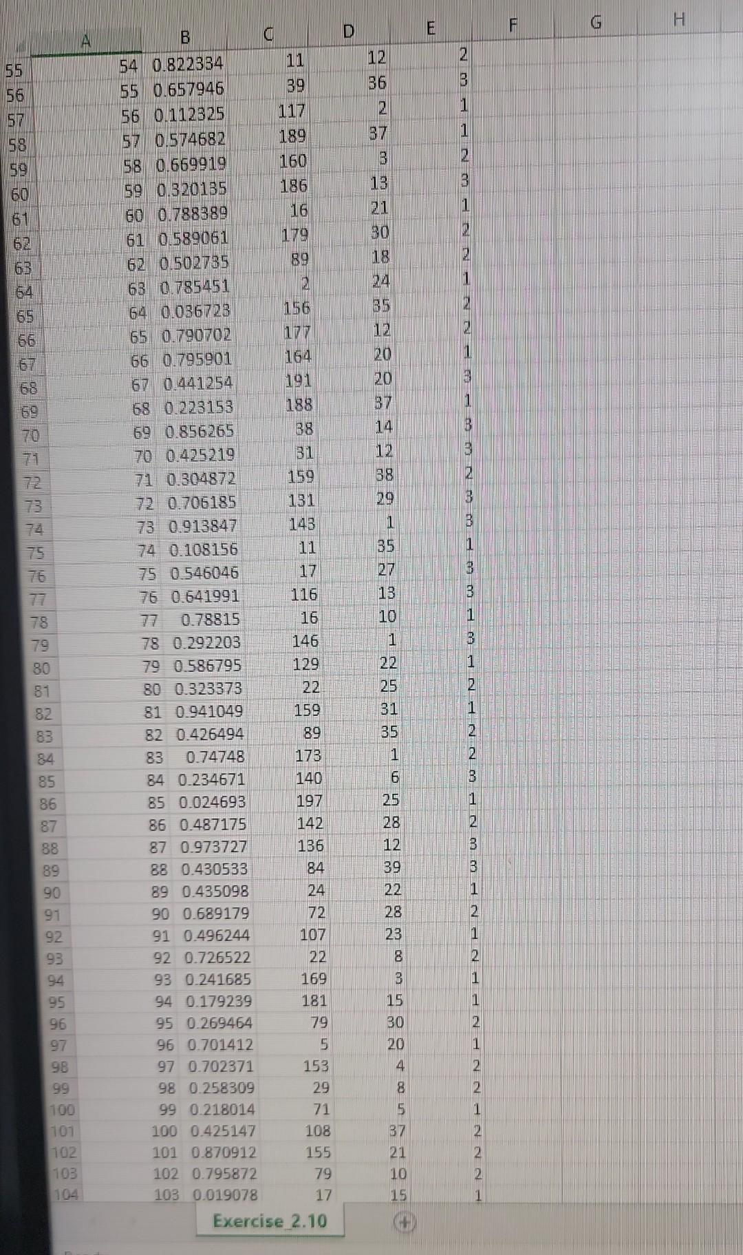 Solved The accompanying data file contains three numerical | Chegg.com