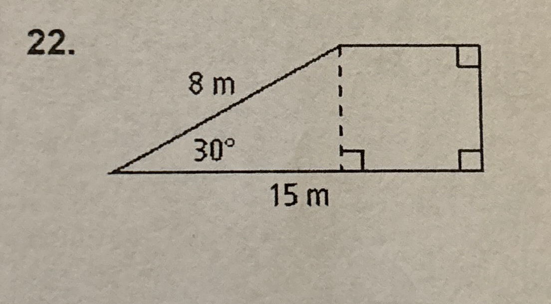 Solved Find the area of the trapezoid to the nearest tenth. | Chegg.com