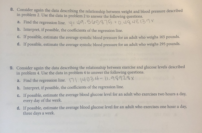 Solved 8. Consider again the data describing the | Chegg.com