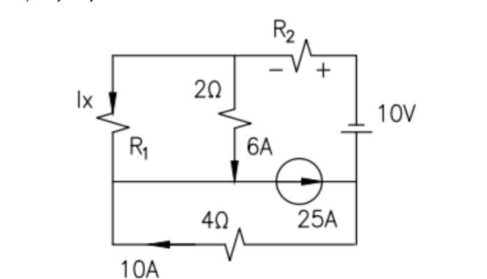 Solved determine Ix,R1,R2 | Chegg.com Solved determine Ix,R1,R2 | Chegg.com