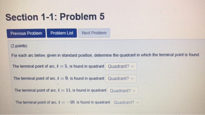 Solved Section 1-1: Problem 5 Previous Problem Problem List | Chegg.com
