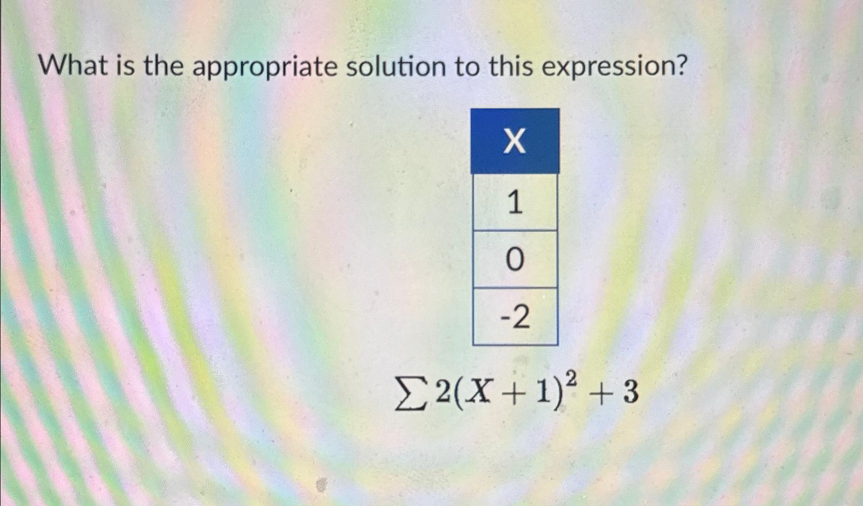 Solved What is the appropriate solution to this | Chegg.com