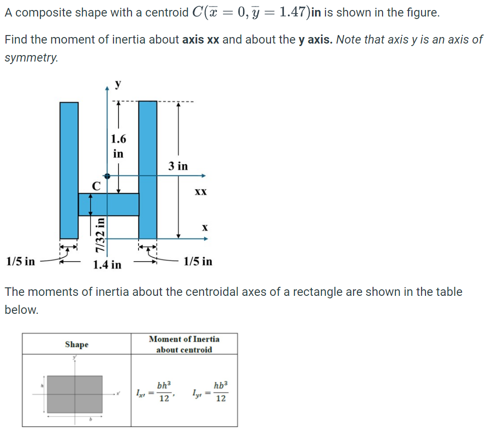 Solved A composite shape with a centroid | Chegg.com
