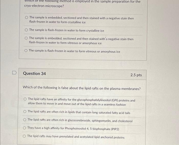 Solved cryo-electron microscope? The sample is embedded, | Chegg.com
