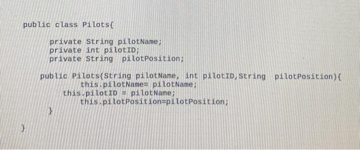 Solved airline.java is spolt into 2 pictures. you fill find | Chegg.com