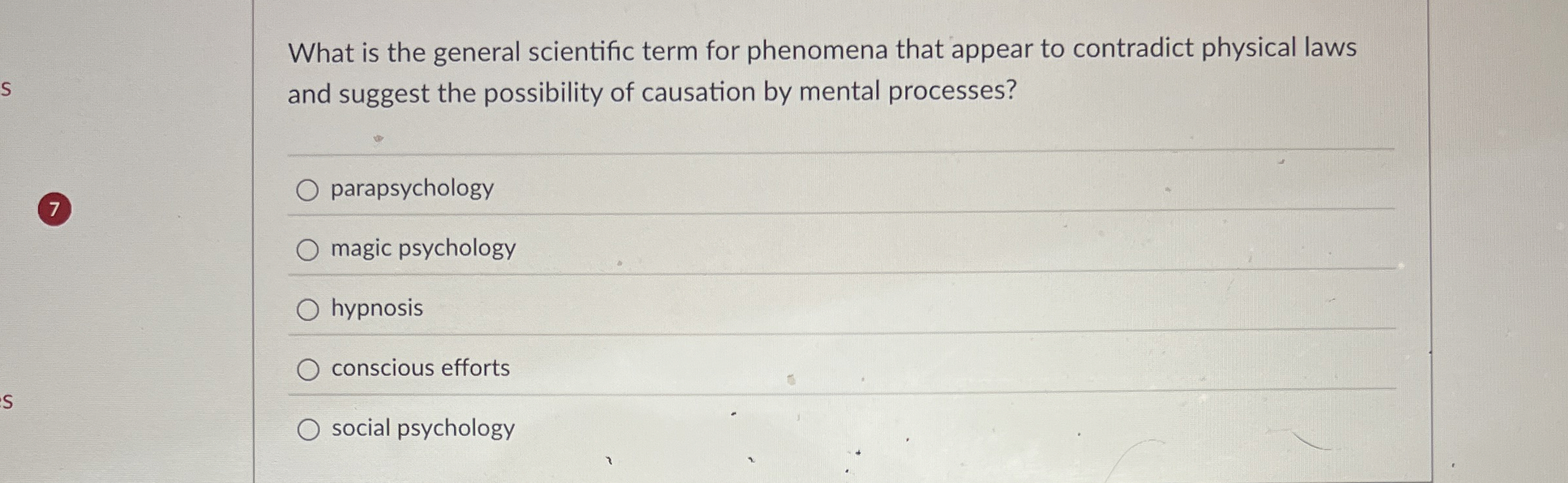 Solved What is the general scientific term for phenomena | Chegg.com