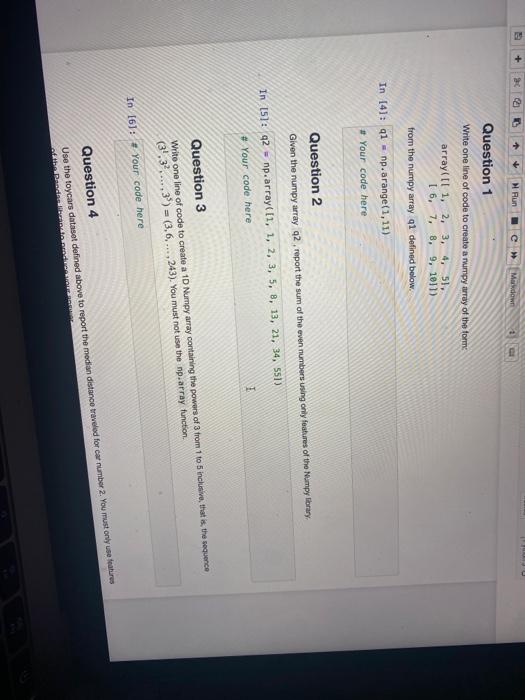 Solved Trusted Python 3 F Run с Mwan In 1 Import Numpy 1385