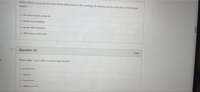 Solved Question 3 3 pts Men and women of low social | Chegg.com