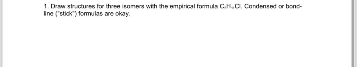 Solved Draw structures for three isomers with the empirical | Chegg.com